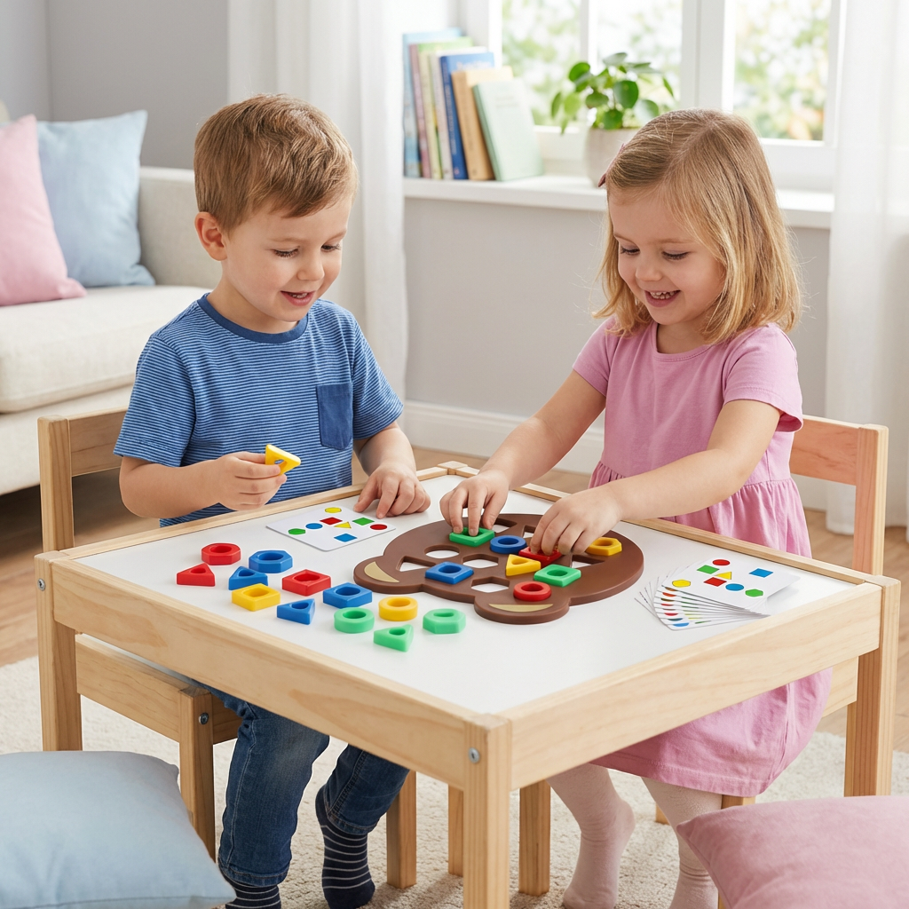 Color & Shape Matching Game for Kids – Interactive Learning Toy ...