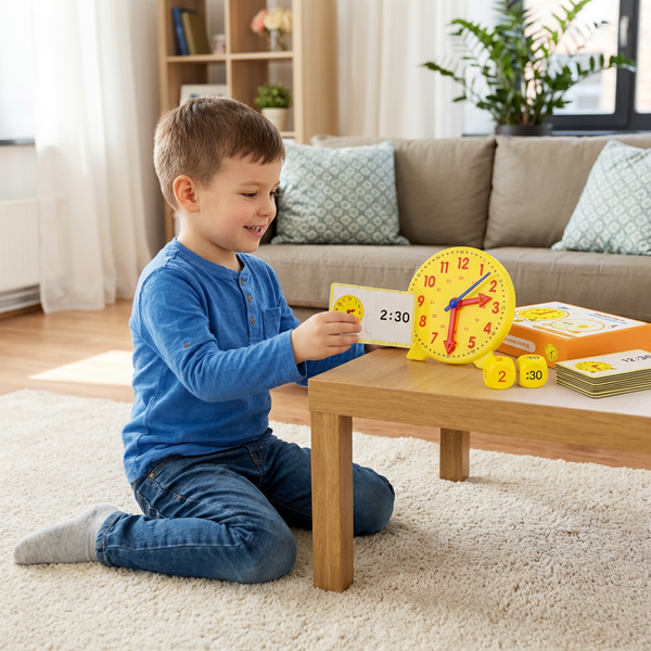 Learning Clock for Kids – Interactive Time Teaching Game with Cards ...